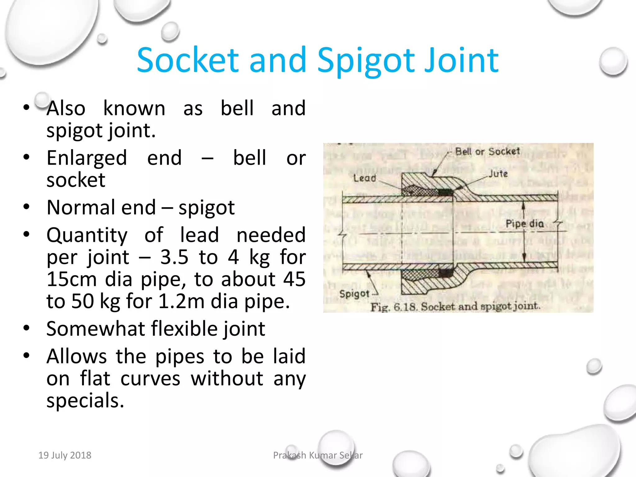 Pipe materials and types of joints [autosaved] | PDF