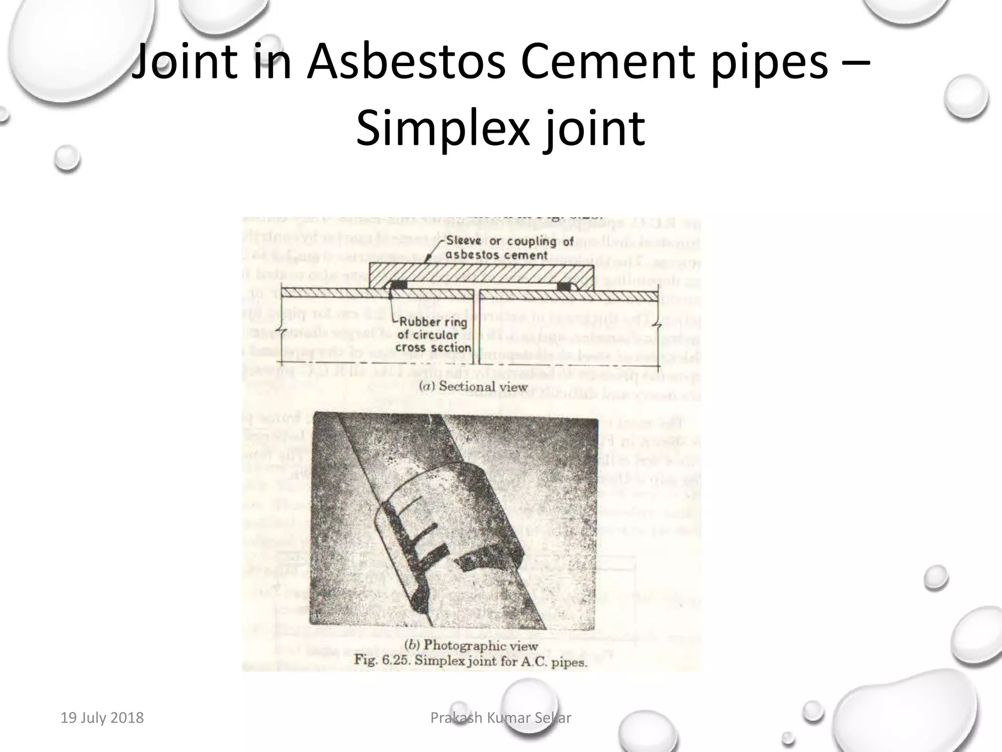 Pipe materials and types of joints [autosaved] | PDF