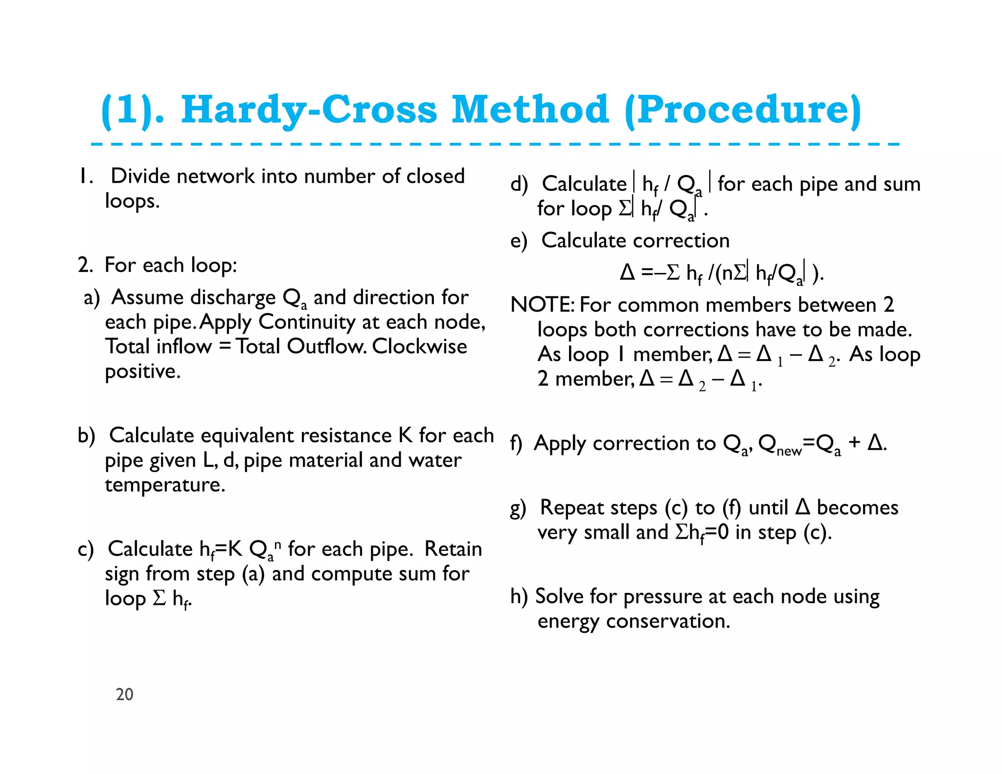 Pipe network analysis with examples | PDF