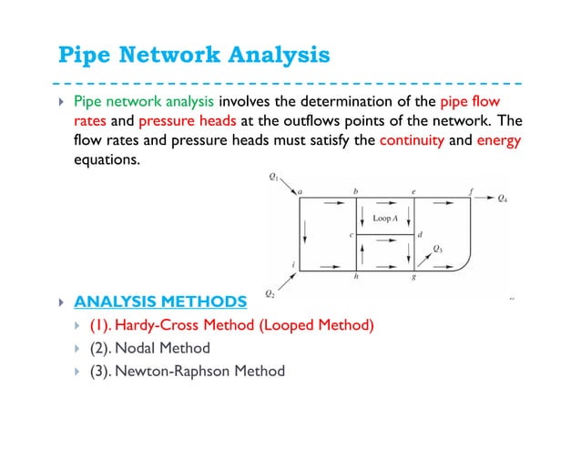 Pipe network analysis with examples | PDF