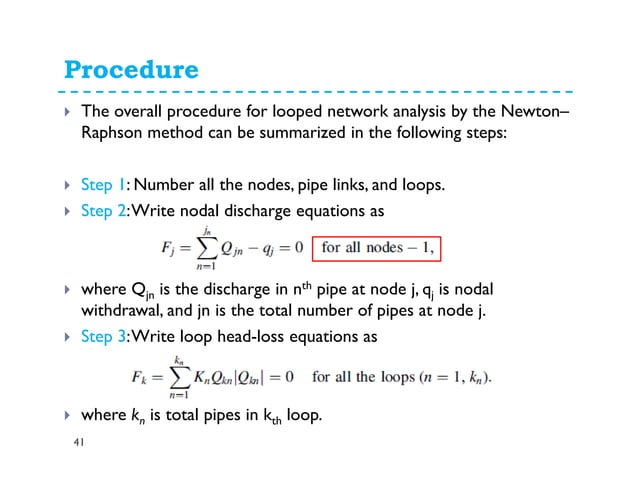 Pipe network analysis with examples | PDF