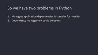 Pipenv - Melbourne Python User Group (MPUG) | PPT