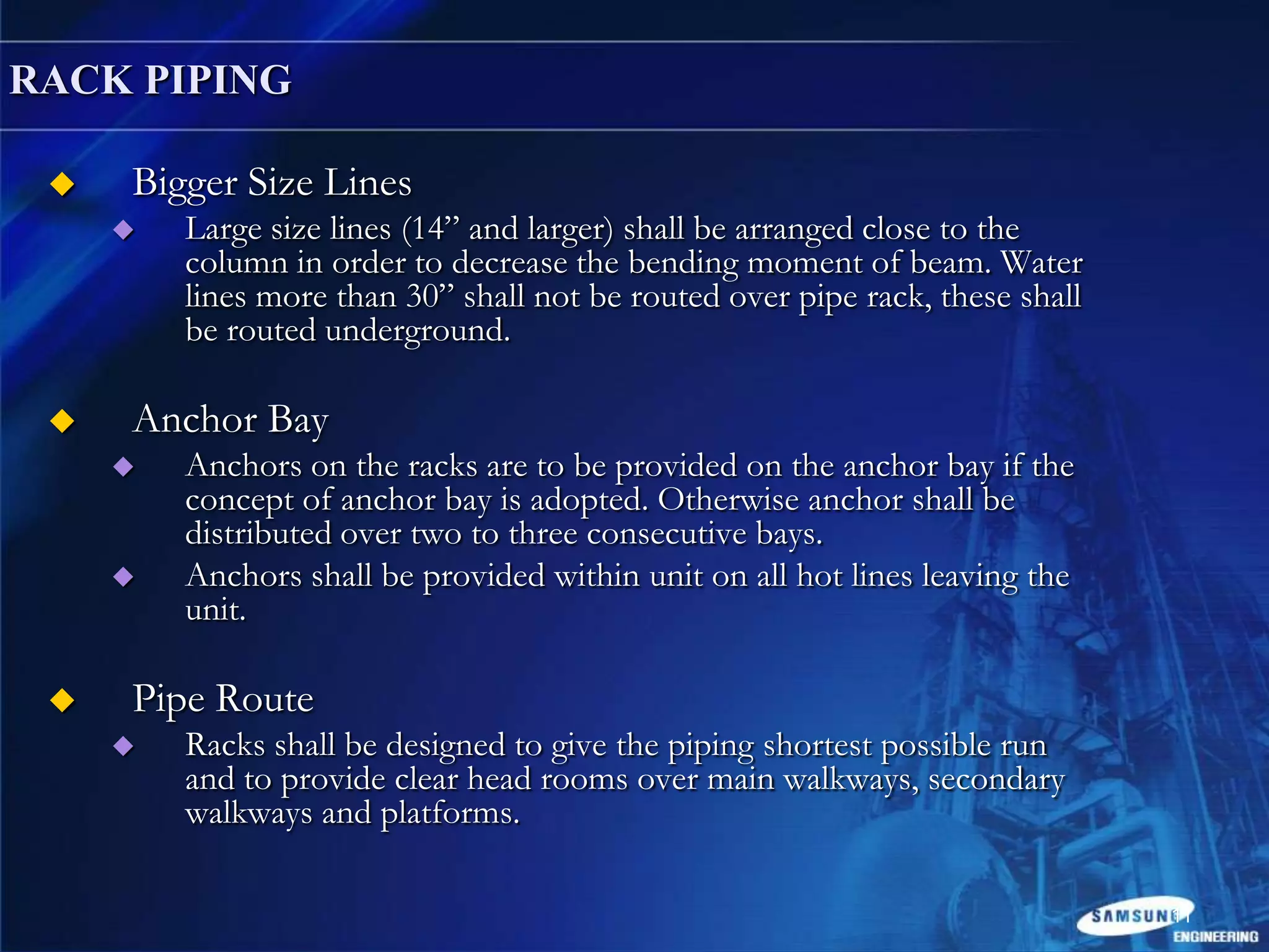 Pipe rack & rack piping | PPT