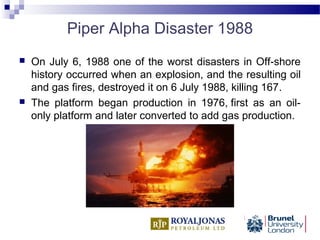 Piper alpha disaster 1988 | PPT