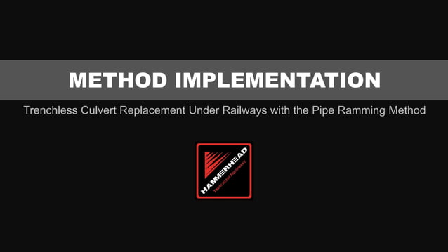 Trenchless Installation of Drainage Culverts with Pipe Ramming Method ...