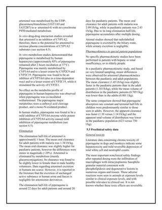 Piperaquine tetraphosphate 320 mg and dihydroartemisinin 40 mg film ...