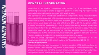 What Is Piperazine derivatives?? Guide By shree ganesh chemicals | PDF