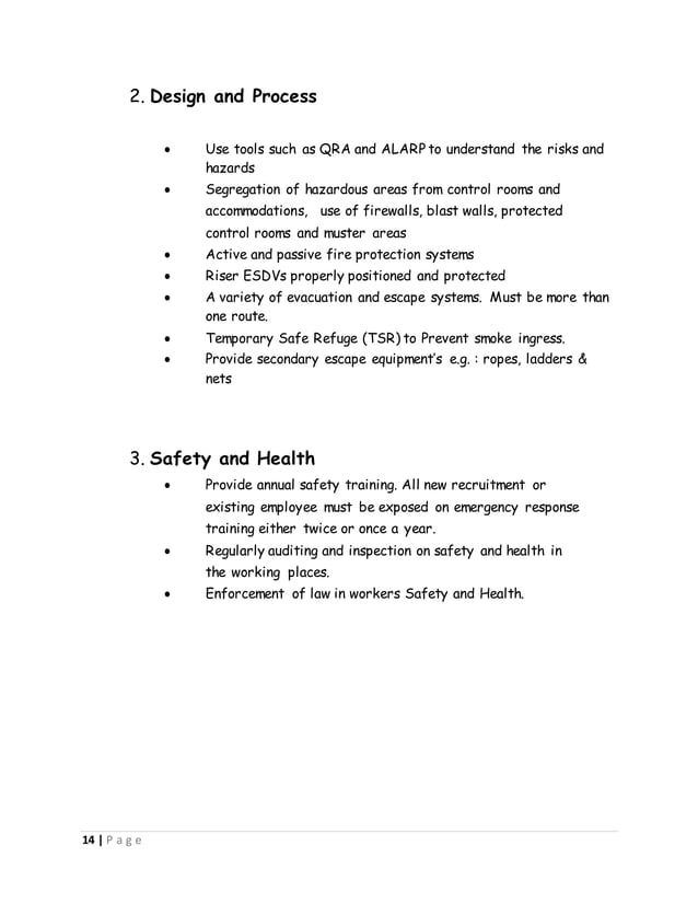 Piper Alpha Disaster Report | DOCX