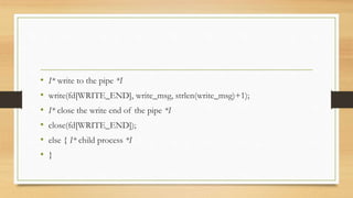 Pipes in Windows and Linux. | PPTX