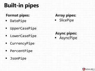 Angular 2.0 Pipes | PPTX