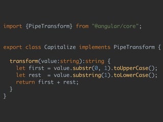 Angular Pipes Workshop | PDF