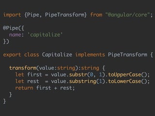 Angular Pipes Workshop | PDF