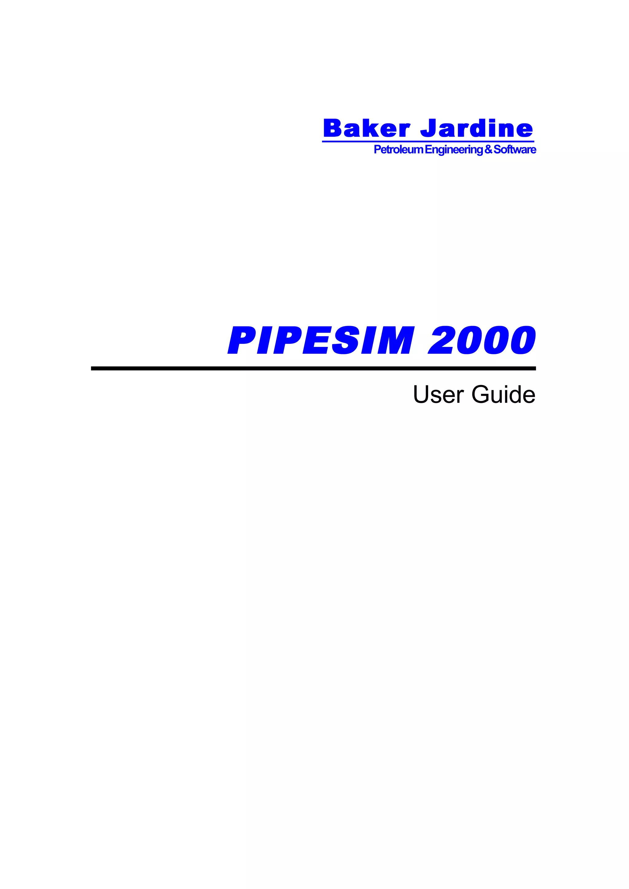 Pipesim 2000 user guide | PDF | Computer Software and Applications ...