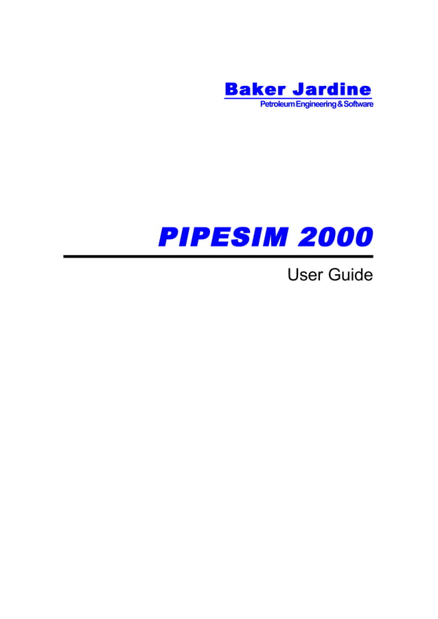 Pipesim 2000 user guide | PDF | Computer Software and Applications ...