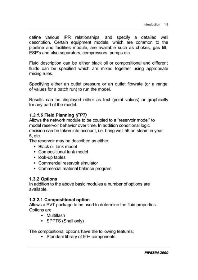 Pipesim 2000 user guide | PDF | Computer Software and Applications ...