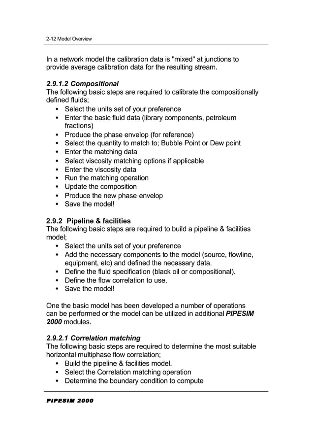Pipesim 2000 user guide | PDF | Computer Software and Applications ...
