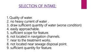 Intake and Pipes joining | PPT