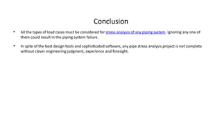Various Load Cases In Pipe Stress Analysis | PDF