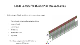 Various Load Cases In Pipe Stress Analysis | PDF
