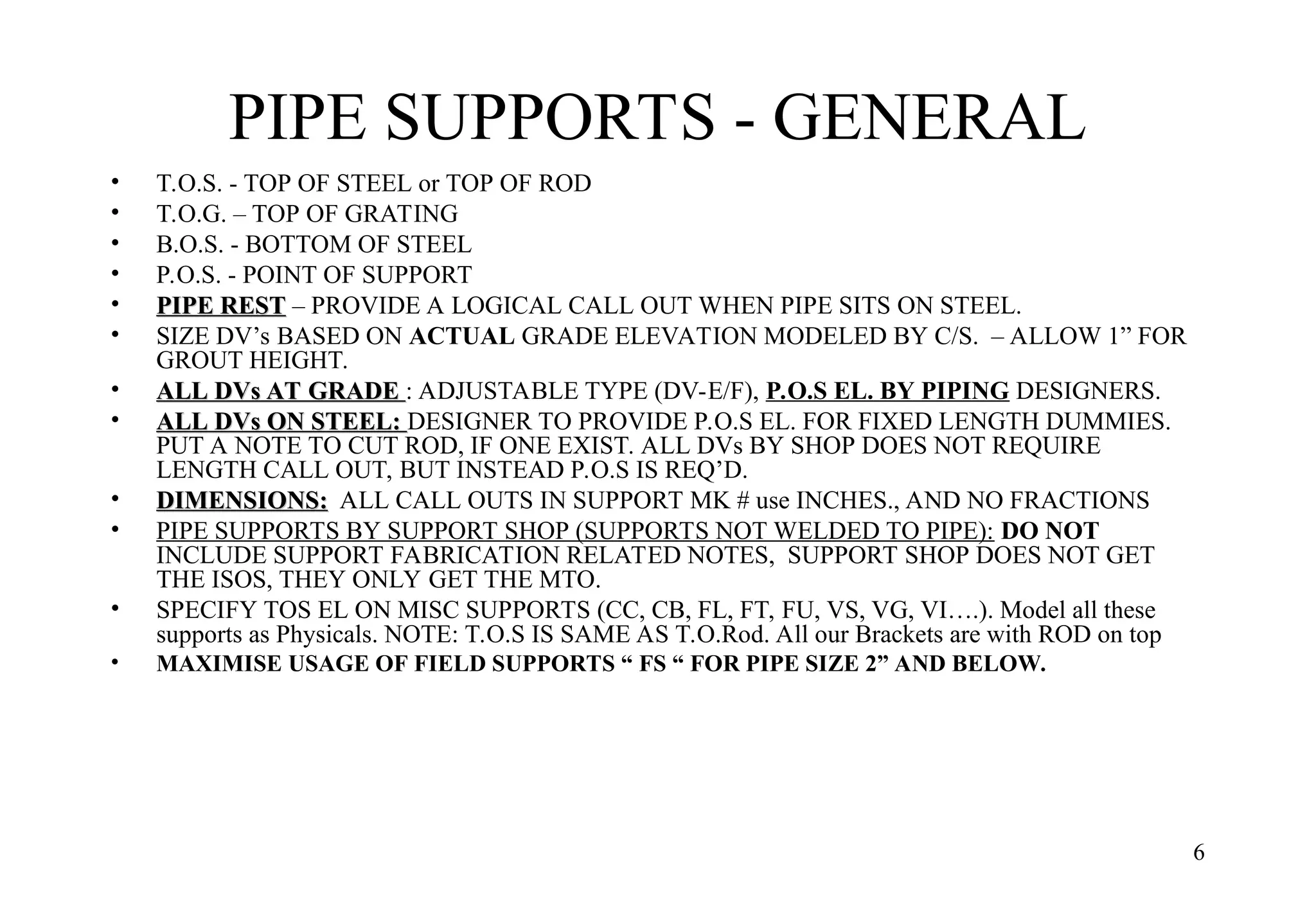 PIPE STRESS AND PIPE SUPPORT TRAINING-Wood River CORE.ppt