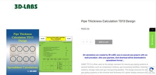 Pipe Thickness Calculation TD13 Design td13 pipe design calculation.pdf