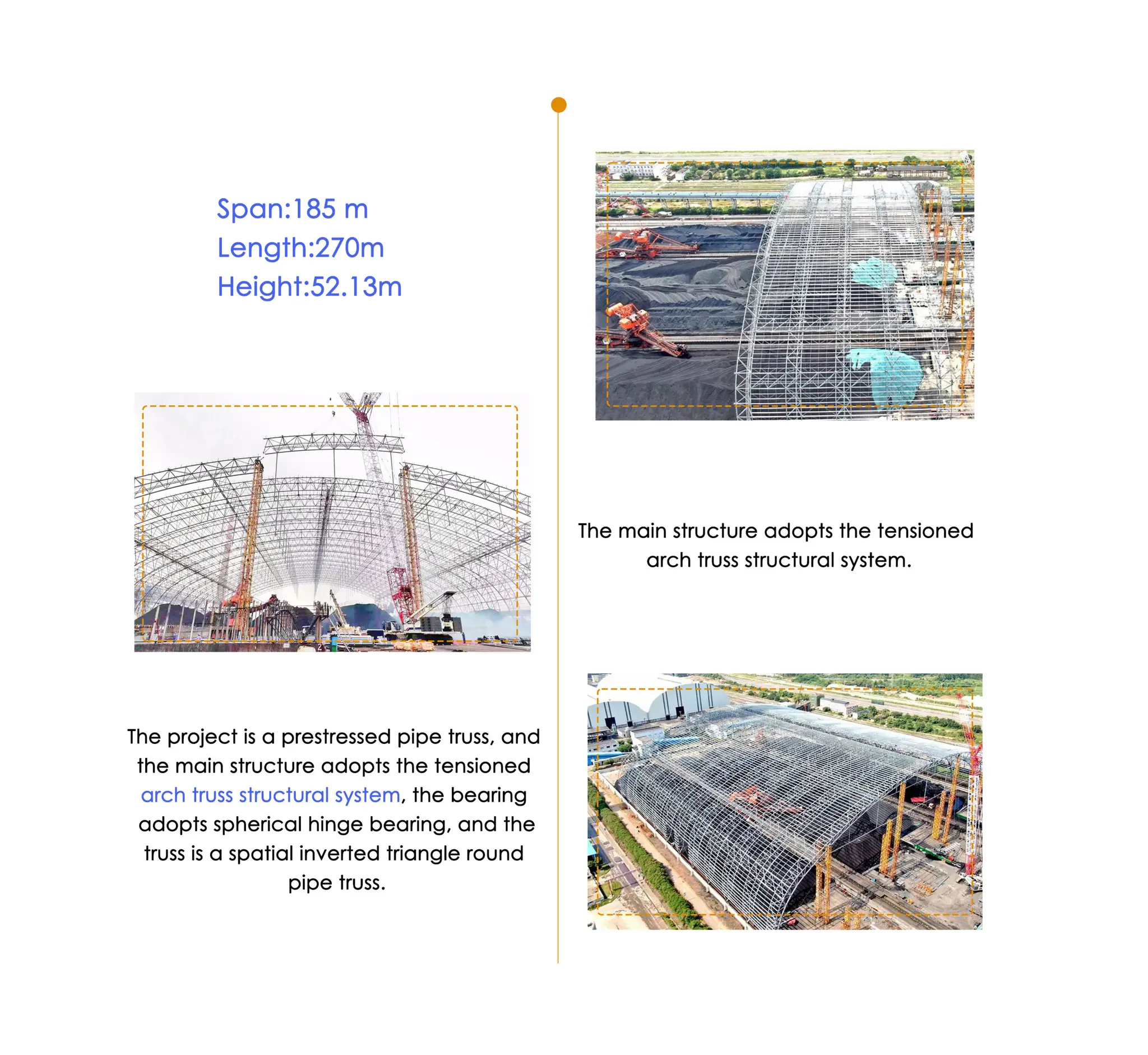 Pipe Truss Coal Stroged Shed for Power Plants | PDF