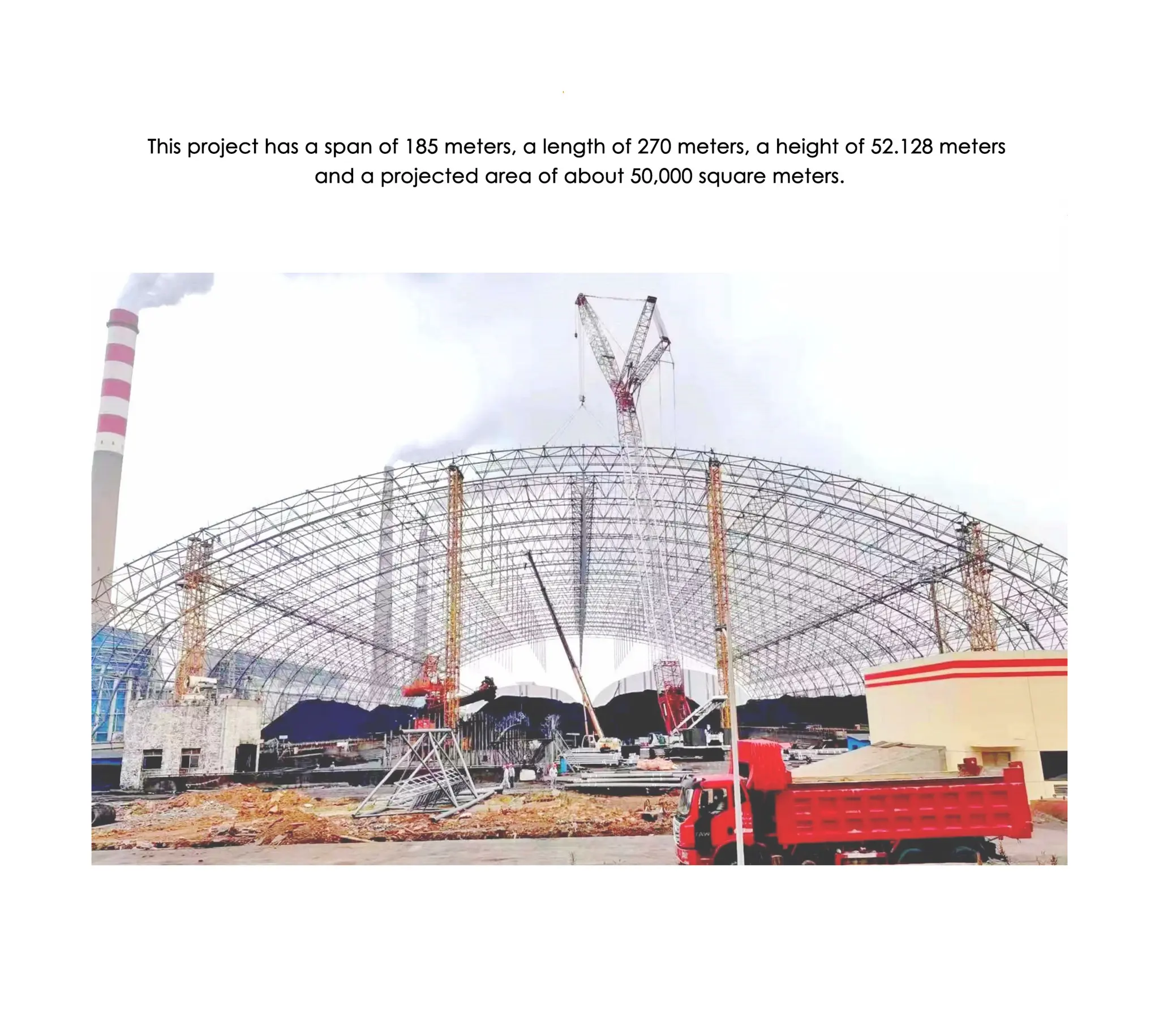 Pipe Truss Coal Stroged Shed for Power Plants | PDF