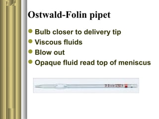 Ostwald Folin Pipette Drawing