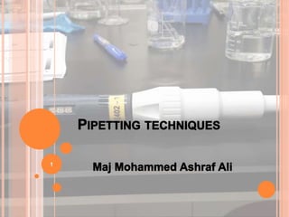 Pipetting techniques | PPTX