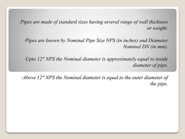 Pipe & its wall thickness calculation | PPTX