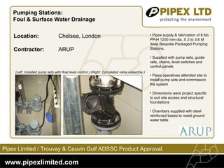 Pipex Pumping Stations, Chambers & Catchpits | PPT