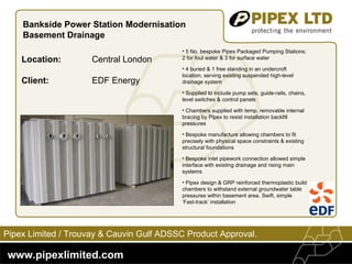 Pipex Pumping Stations, Chambers & Catchpits | PPT