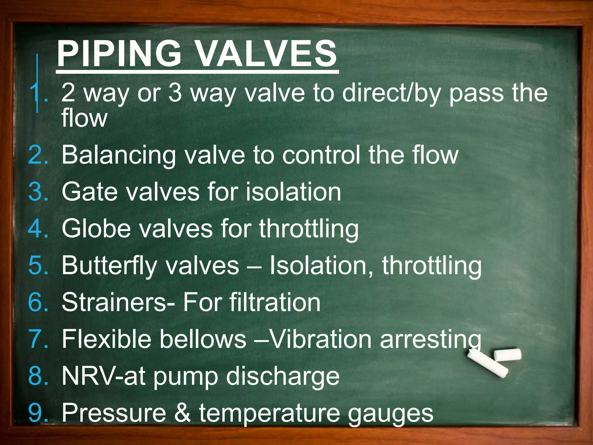 Chilled water piping basics | PPTX