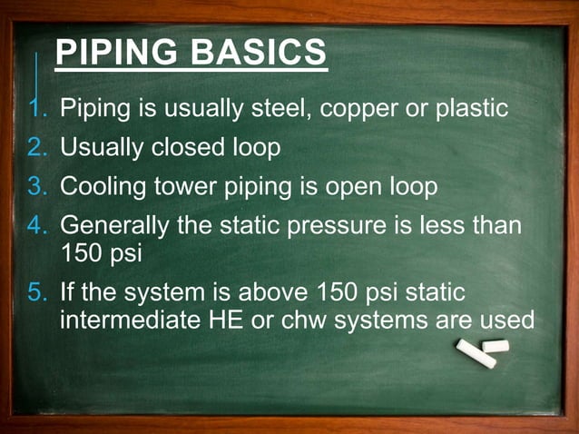 Chilled water piping basics | PPTX | Physics | Science