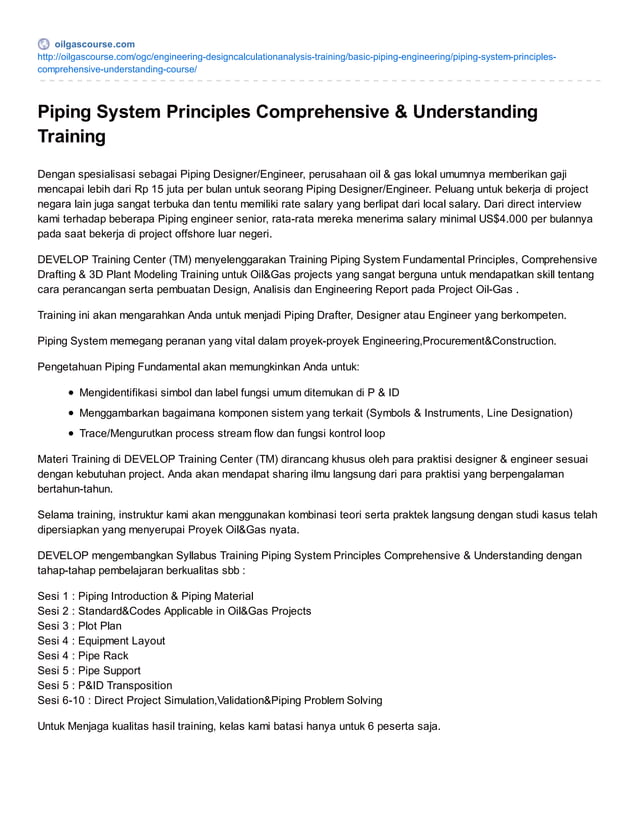 Piping & instrumentation diagram piping system principles comprehensive ...