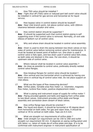 Piping interview | PDF