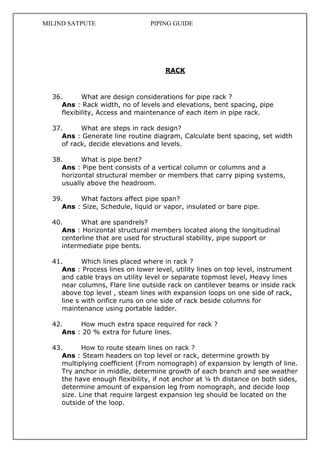 Piping interview | PDF