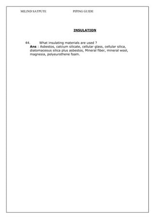 Piping interview | PDF