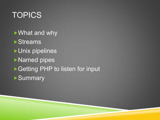 Piping into-php | PPT