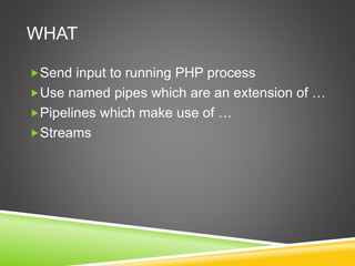 Piping into-php | PPT