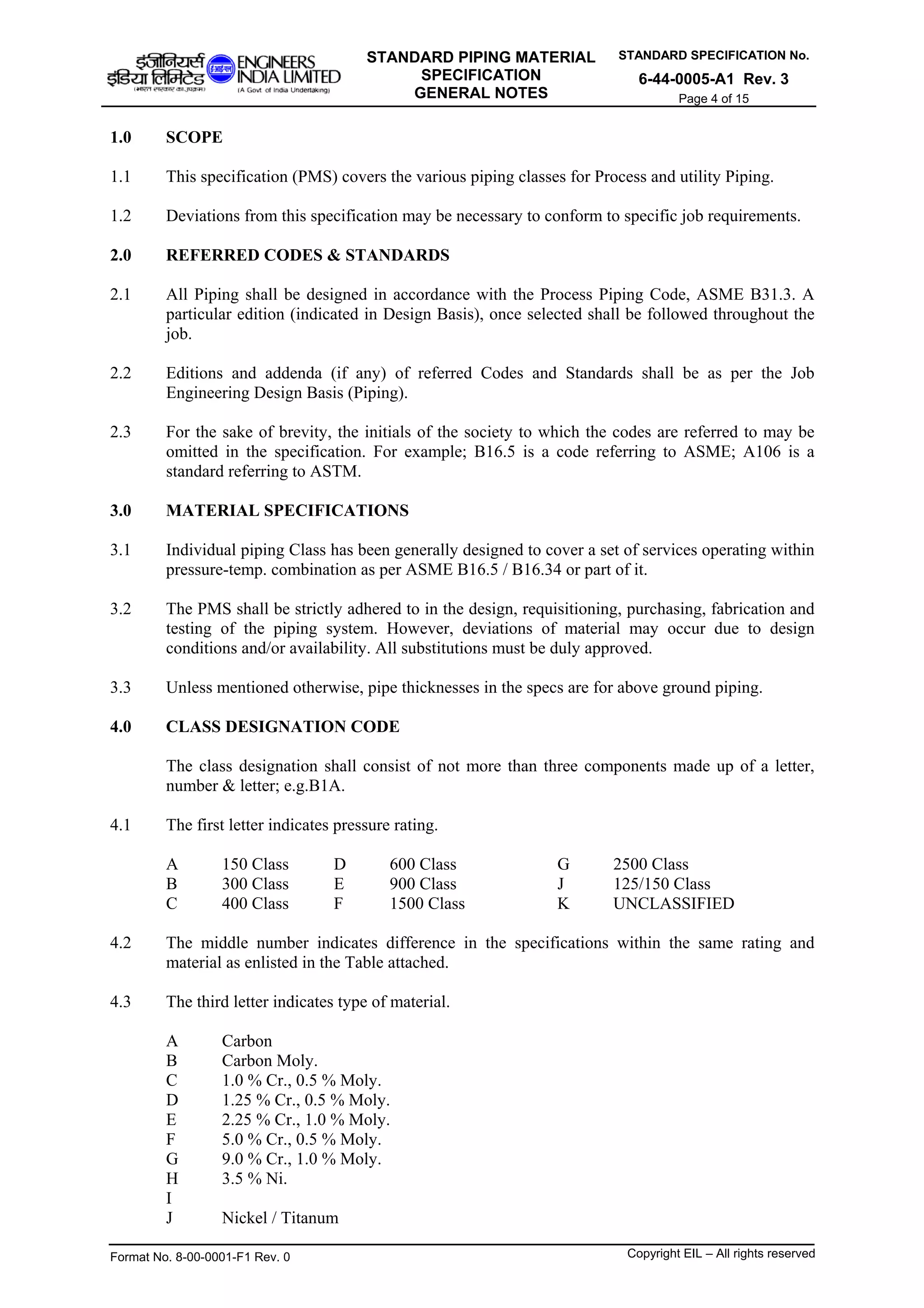 Piping material-specification | PDF