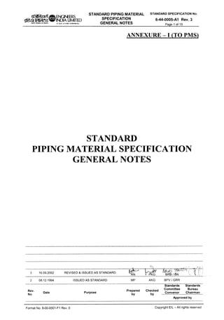 Piping material-specification | PDF