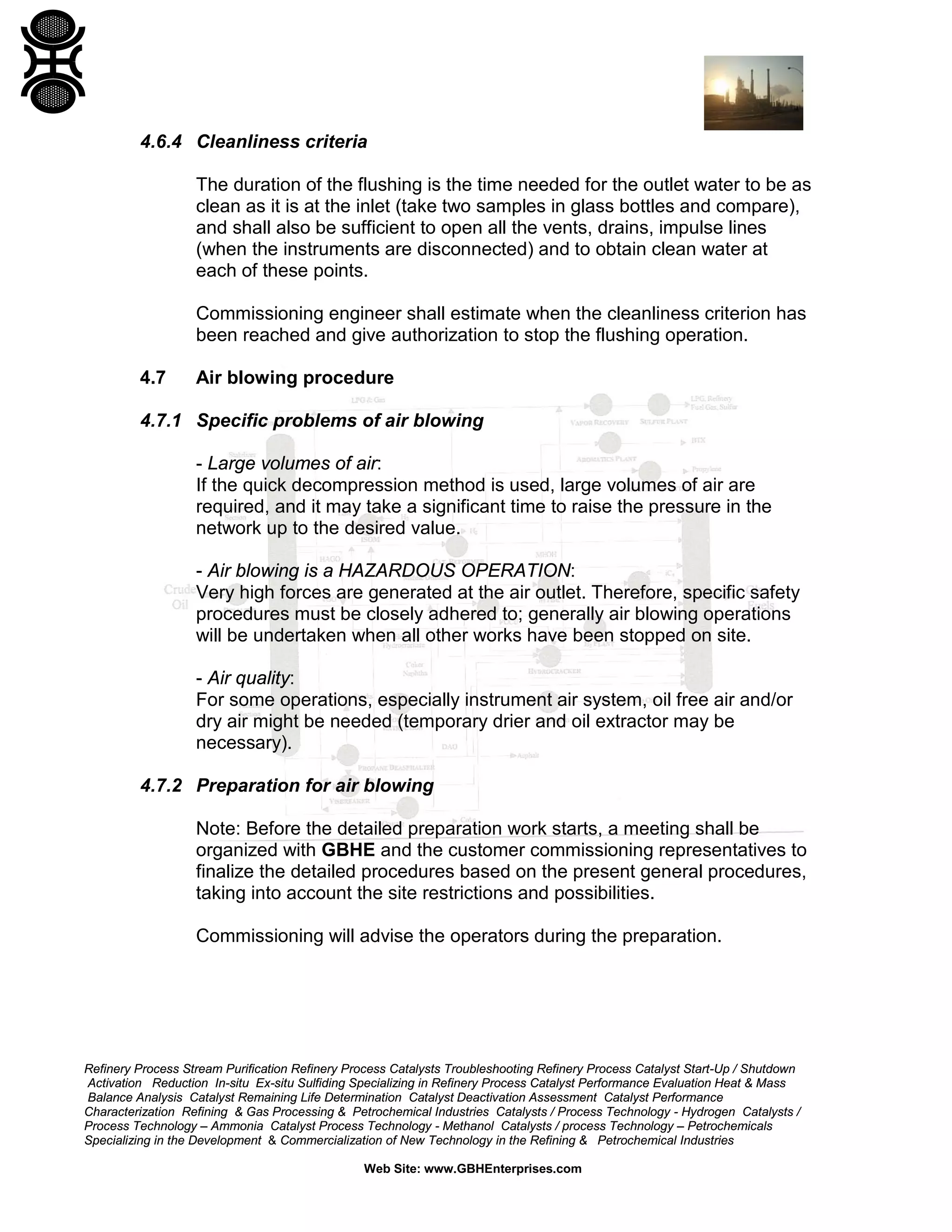 Piping and Vessels Flushing and Cleaning Procedure | PDF