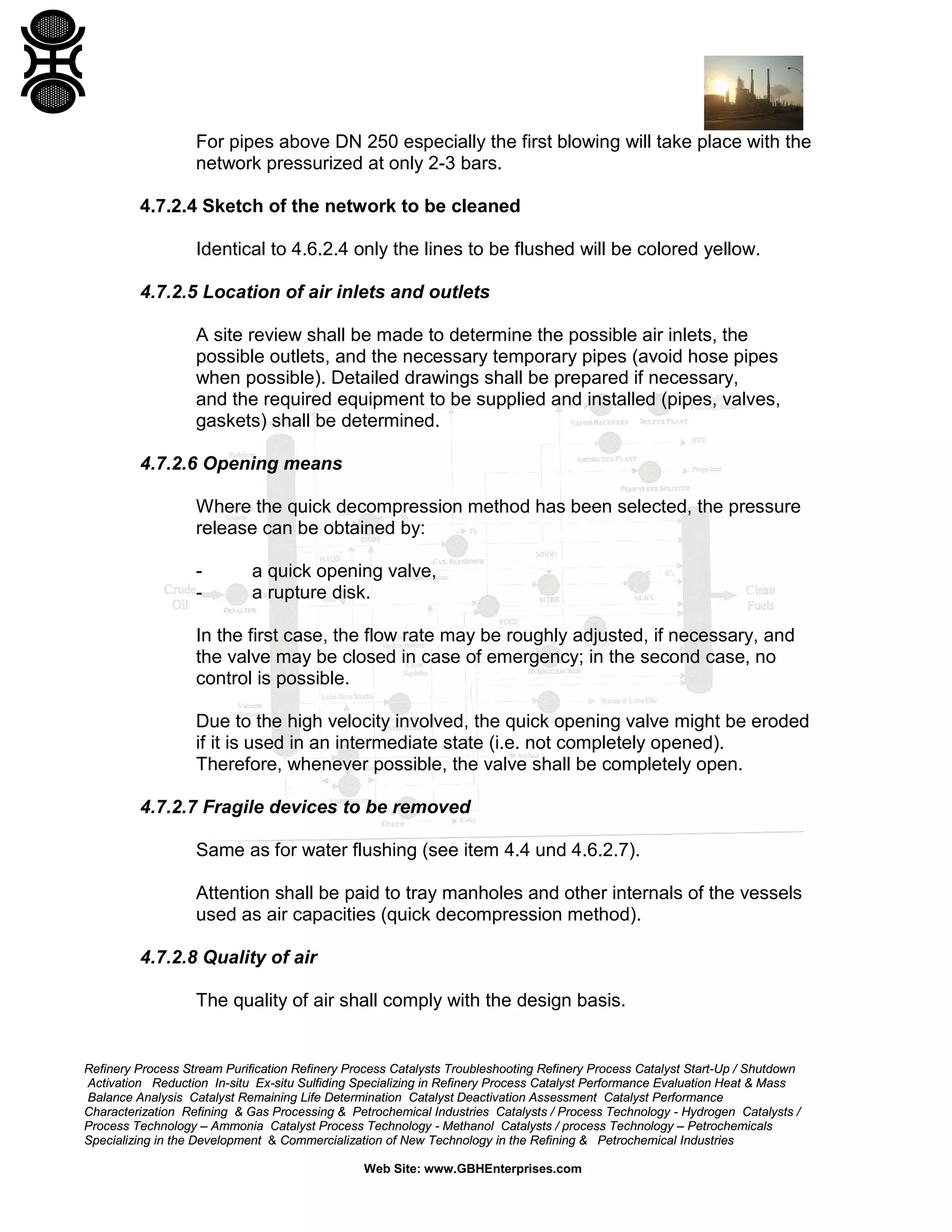 Piping and Vessels Flushing and Cleaning Procedure | PDF
