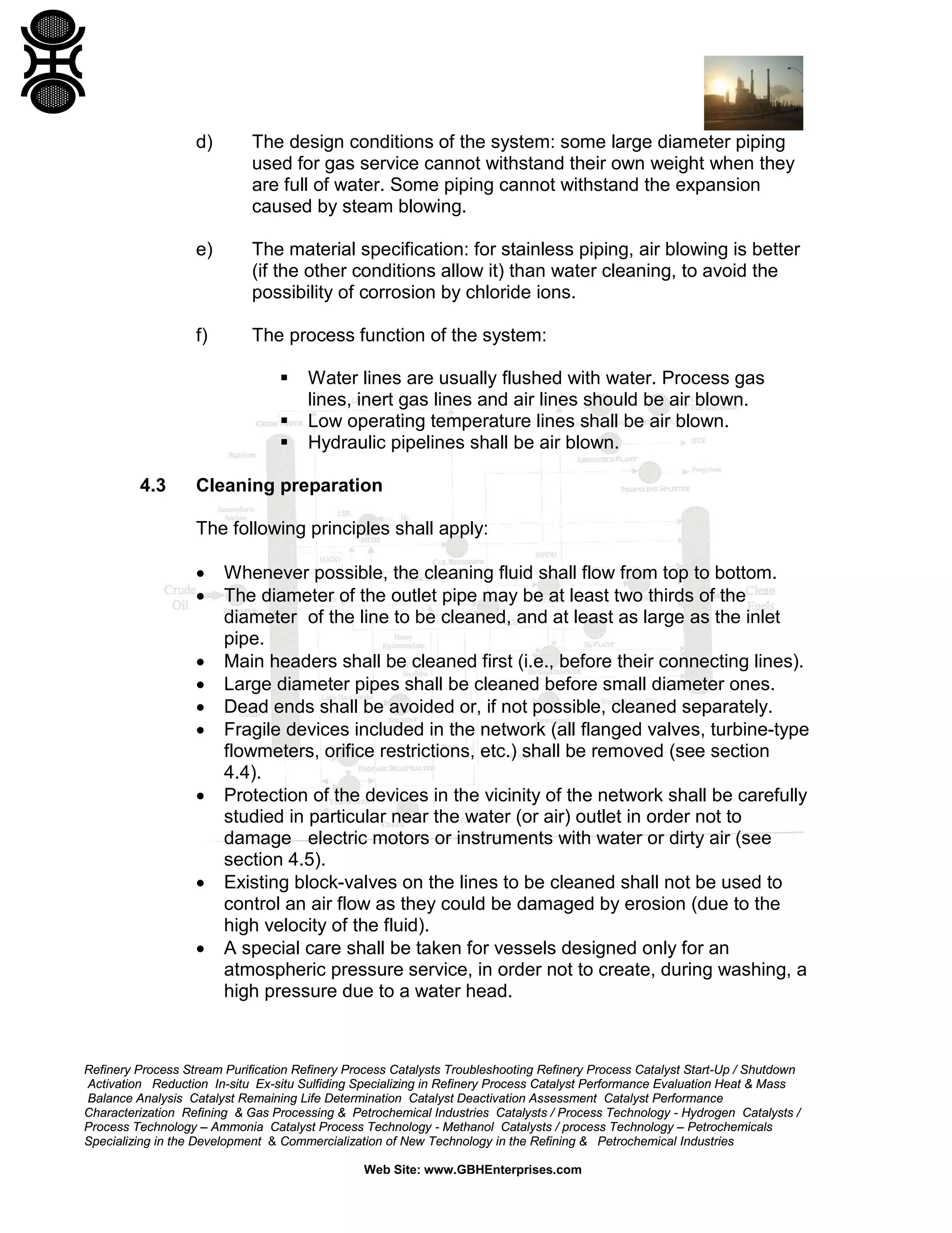 Piping and Vessels Flushing and Cleaning Procedure | PDF