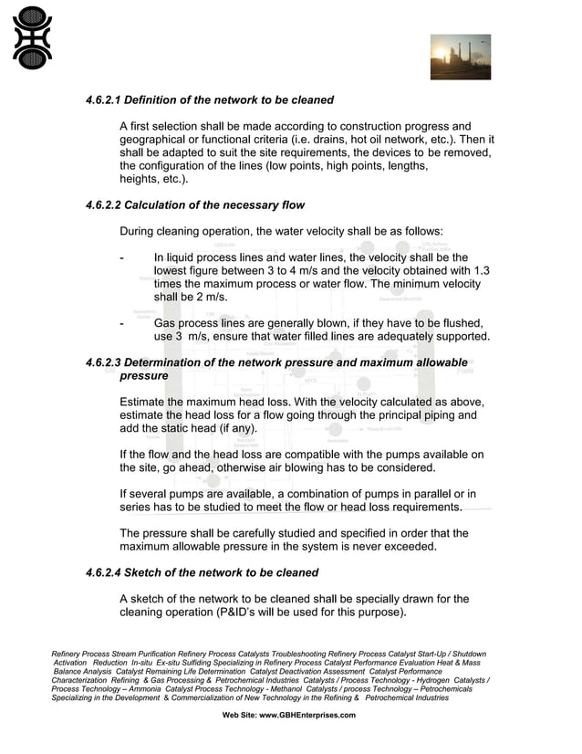 Piping and Vessels Flushing and Cleaning Procedure | PDF