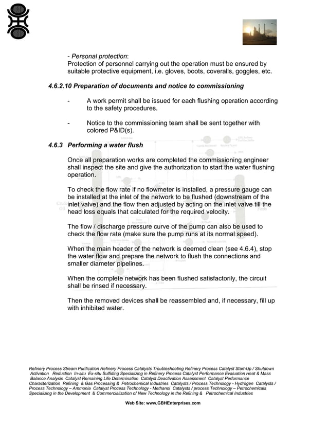 Piping and Vessels Flushing and Cleaning Procedure | PDF