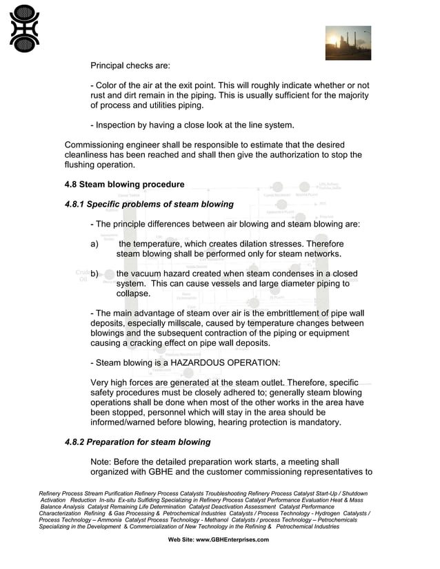 Piping and Vessels Flushing and Cleaning Procedure | PDF