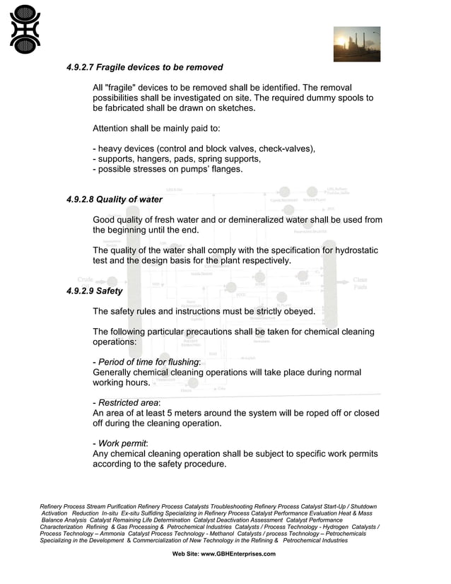 Piping and Vessels Flushing and Cleaning Procedure | PDF