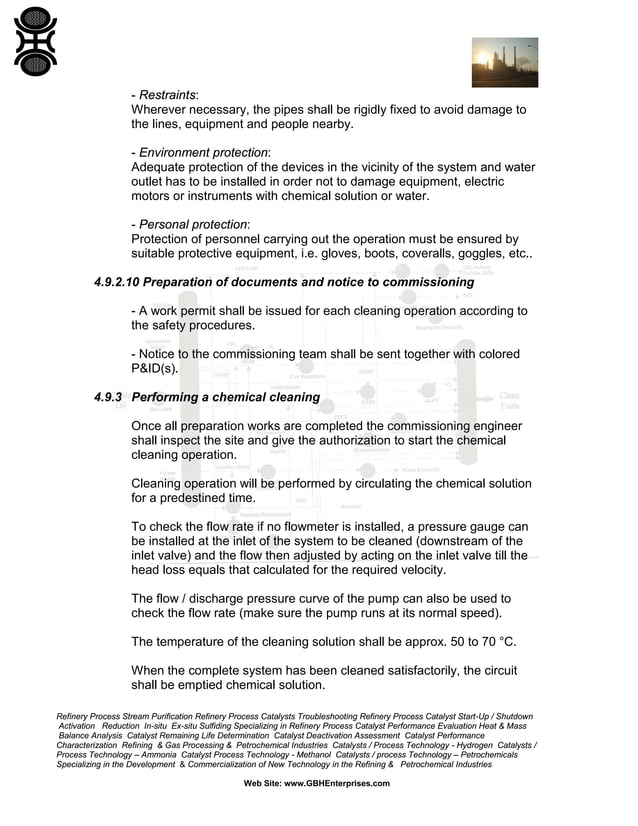 Piping and Vessels Flushing and Cleaning Procedure | PDF